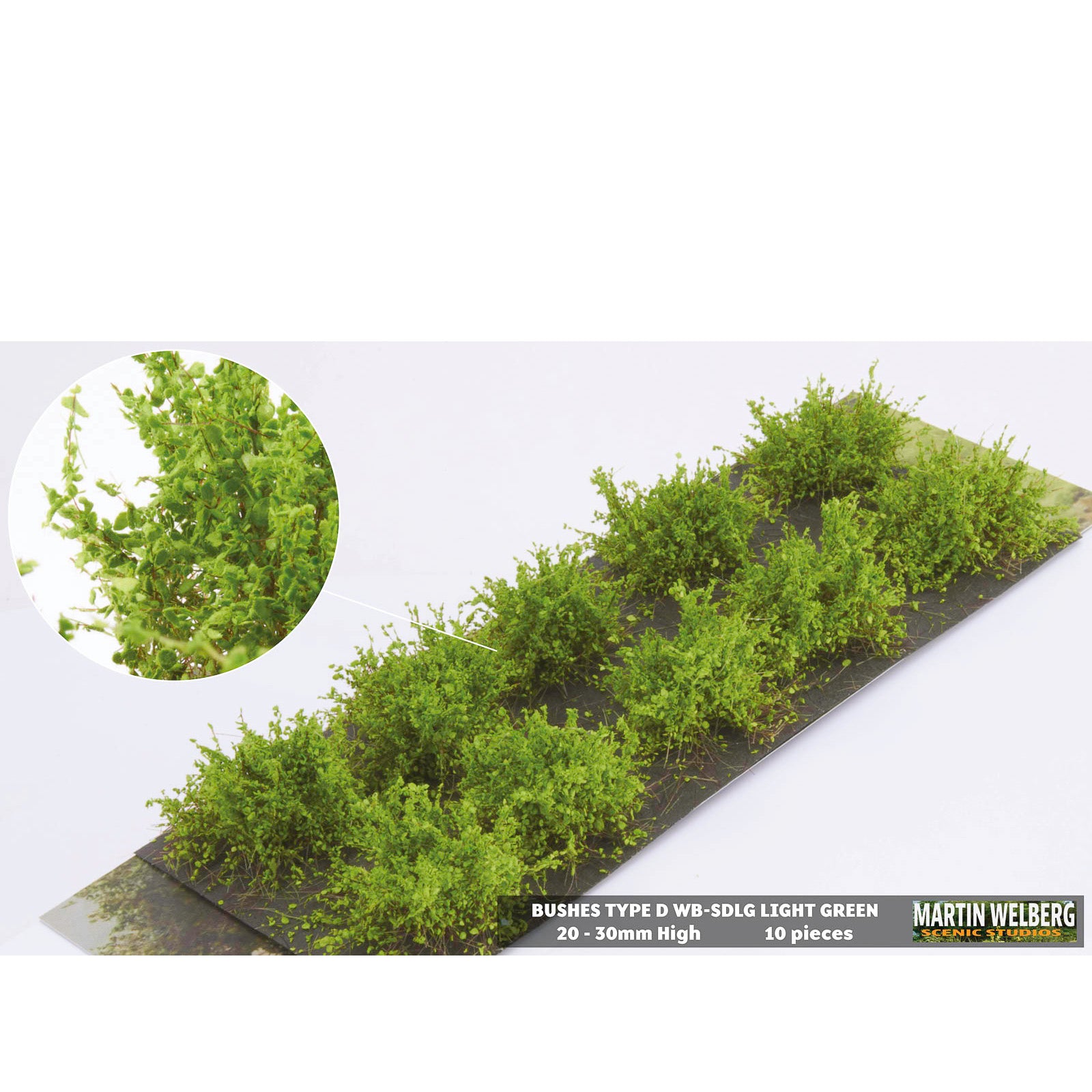 Struiken type D licht groen – Magica Miniatura